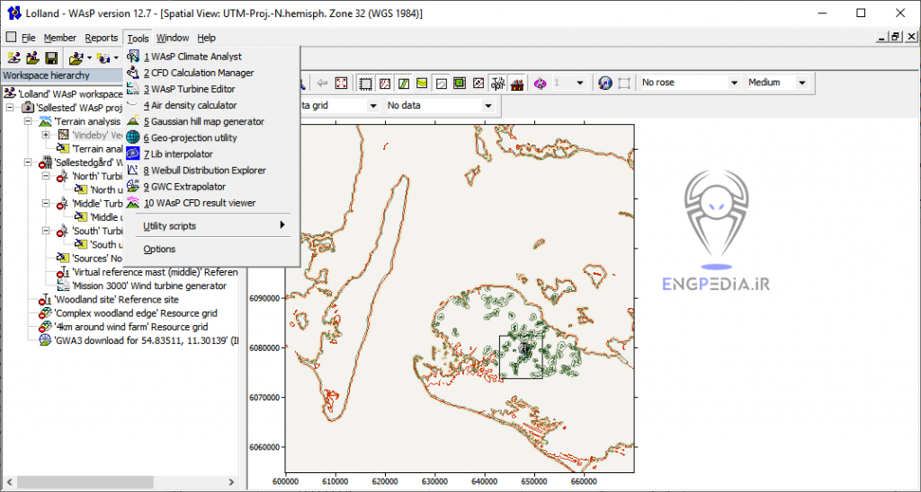 نرم افزار WAsP Suite طراحی و تحلیل توربین‌های بادی