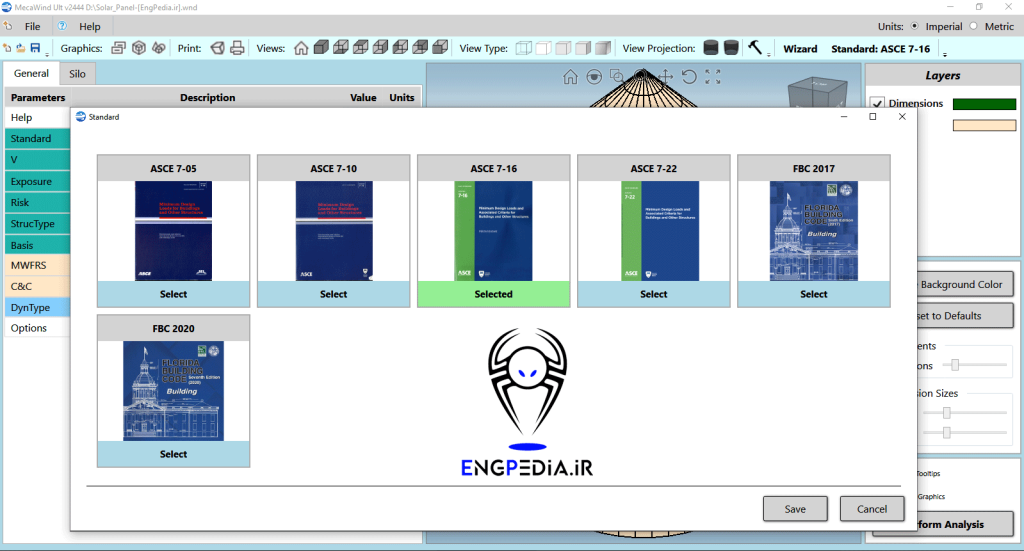 نرم افزار MecaWind 2024 طراحی و تحلیل سازه‌های بادی - دانشنامه تخصصی ...