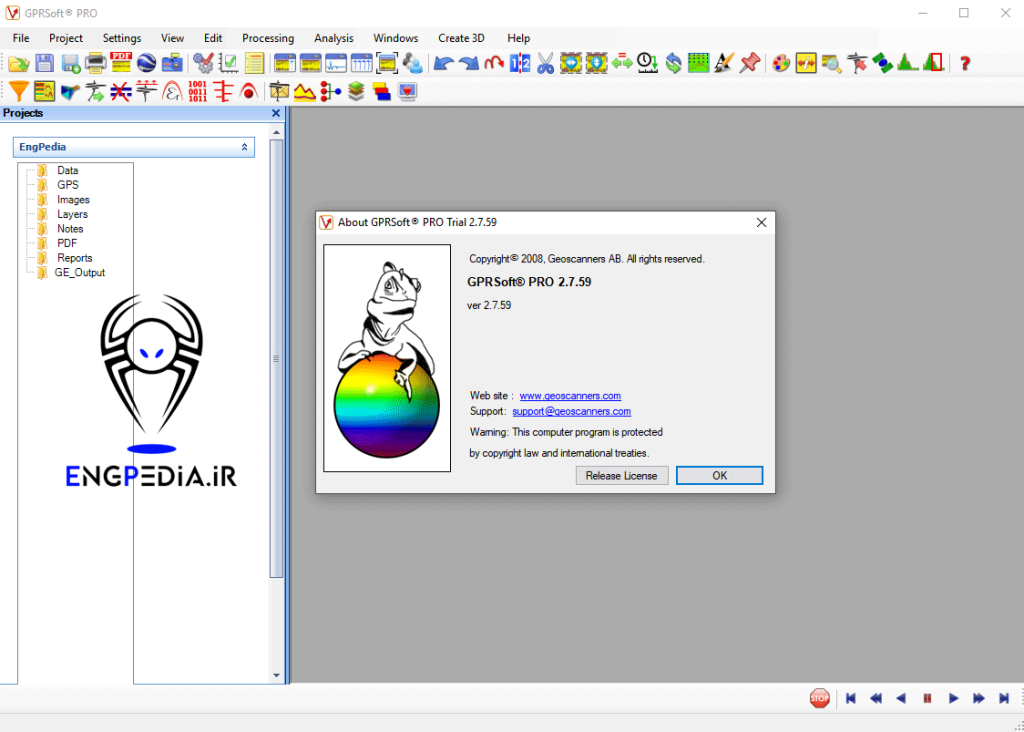 نرم افزار GPRSoft 2024 تحلیل داده‌های رادار تصویری GPR - دانشنامه تخصصی مهندسی ایران